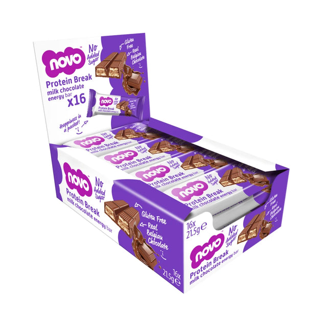 Novo Nutrition Protein Break Bar (16x21,5g) Chocolate – COORE