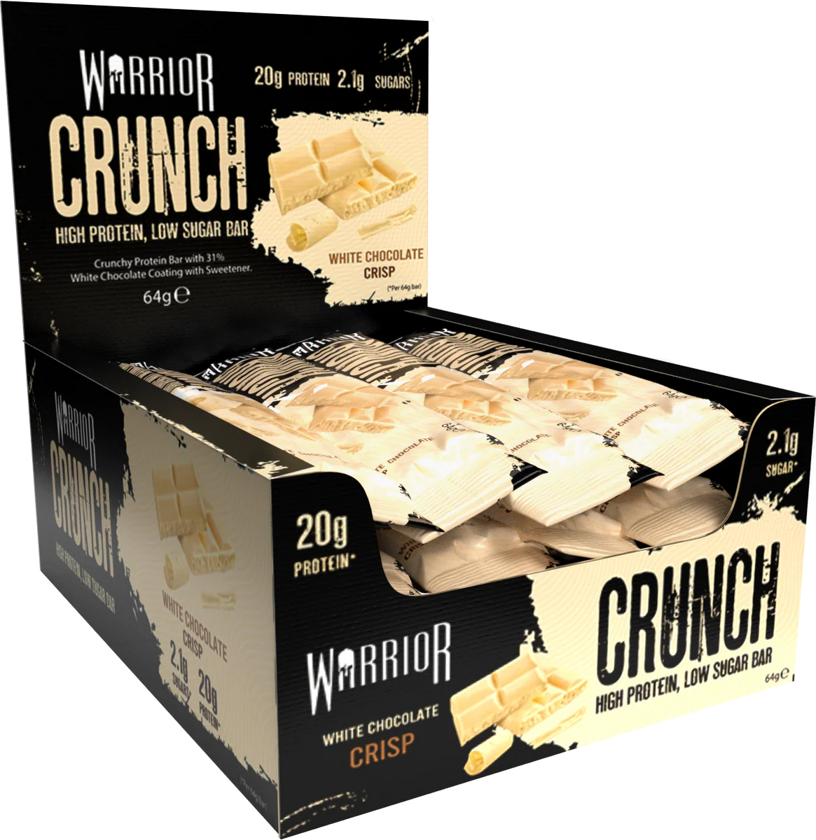 Warrior Crunch Bar - White Chocolate Crisp 12x64g – COORE